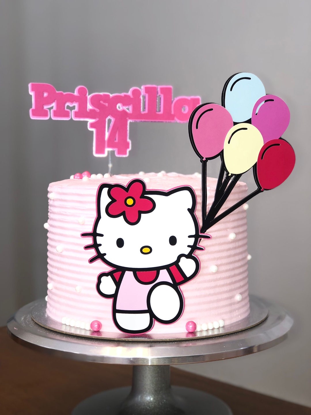Hello Kitty Cake Topper. - Etsy