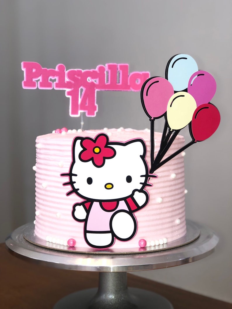 Hello Kitty Cake Topper. - Etsy