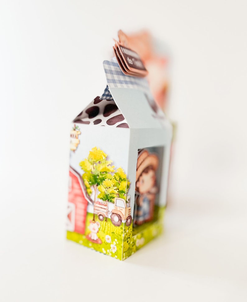 Farm Boy - Milk Box - Party Favors Birthday. - Etsy