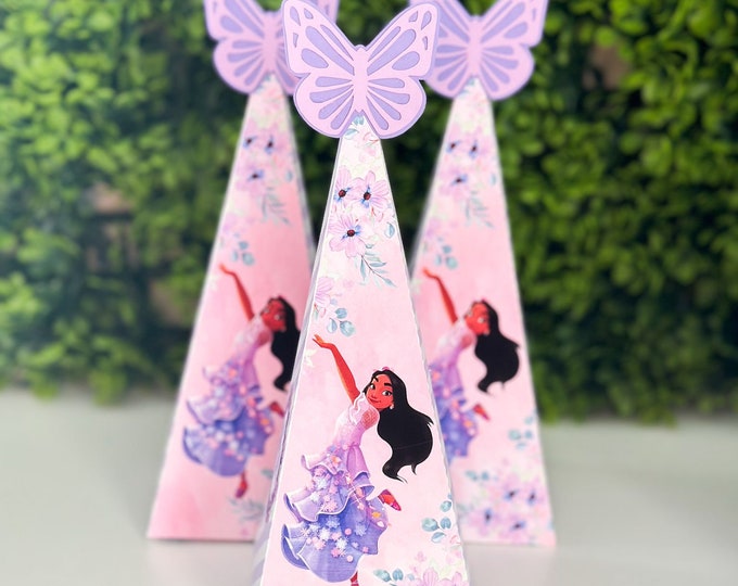 Isabella Miracle Family Party Favors Boxes - Cone Box - Pyramid Slim ...