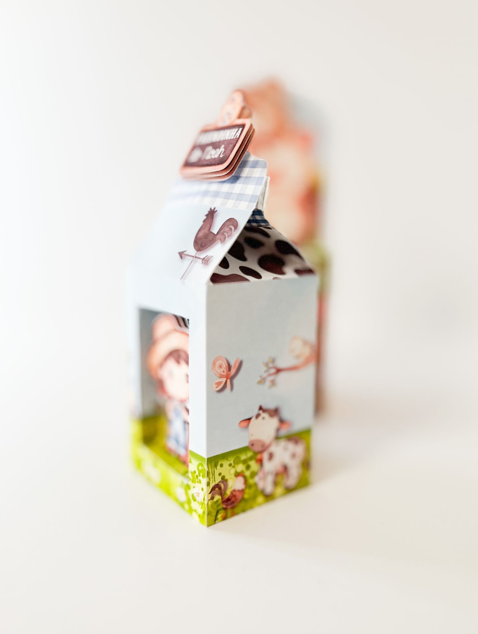 Farm Boy - Milk Box - Party Favors Birthday. - Etsy