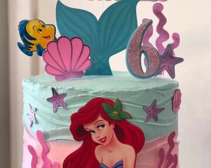 Mermaid Ariel Cake Topper - Etsy