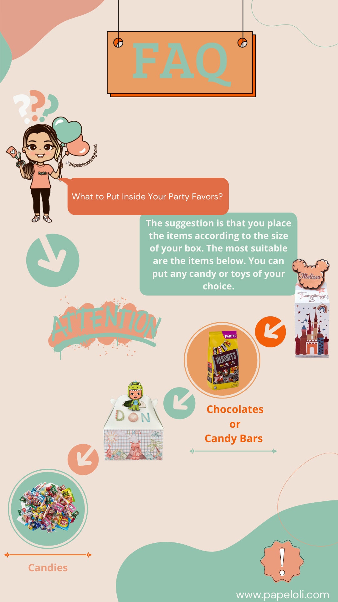 Isabella Miracle Family Party Favors Boxes - Cone Box - Pyramid Slim ...