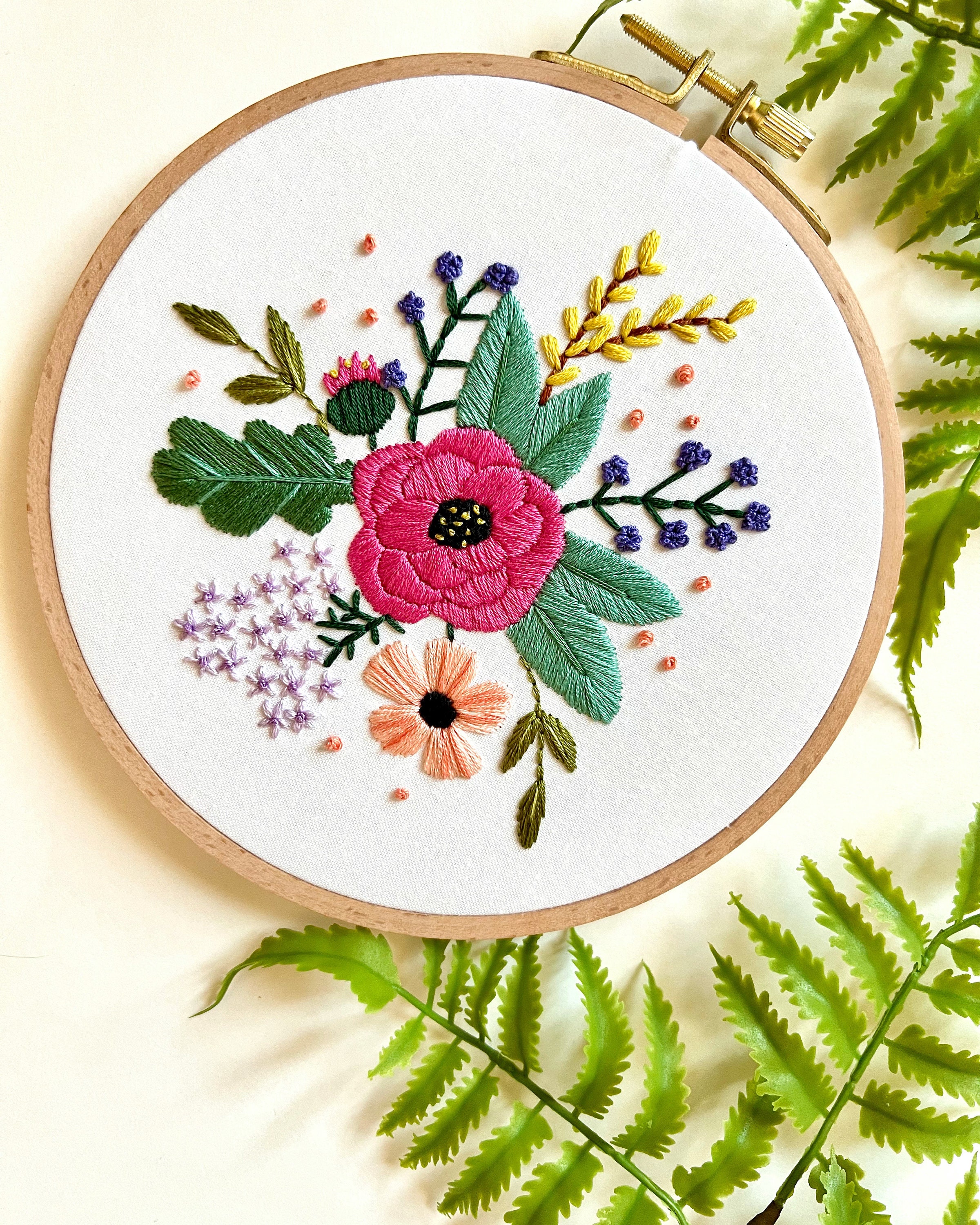 Free Hand Embroidery Flower Designs