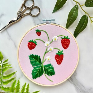 PDF Hand Embroidery Pattern- Strawberry Design With Printable Step by ...