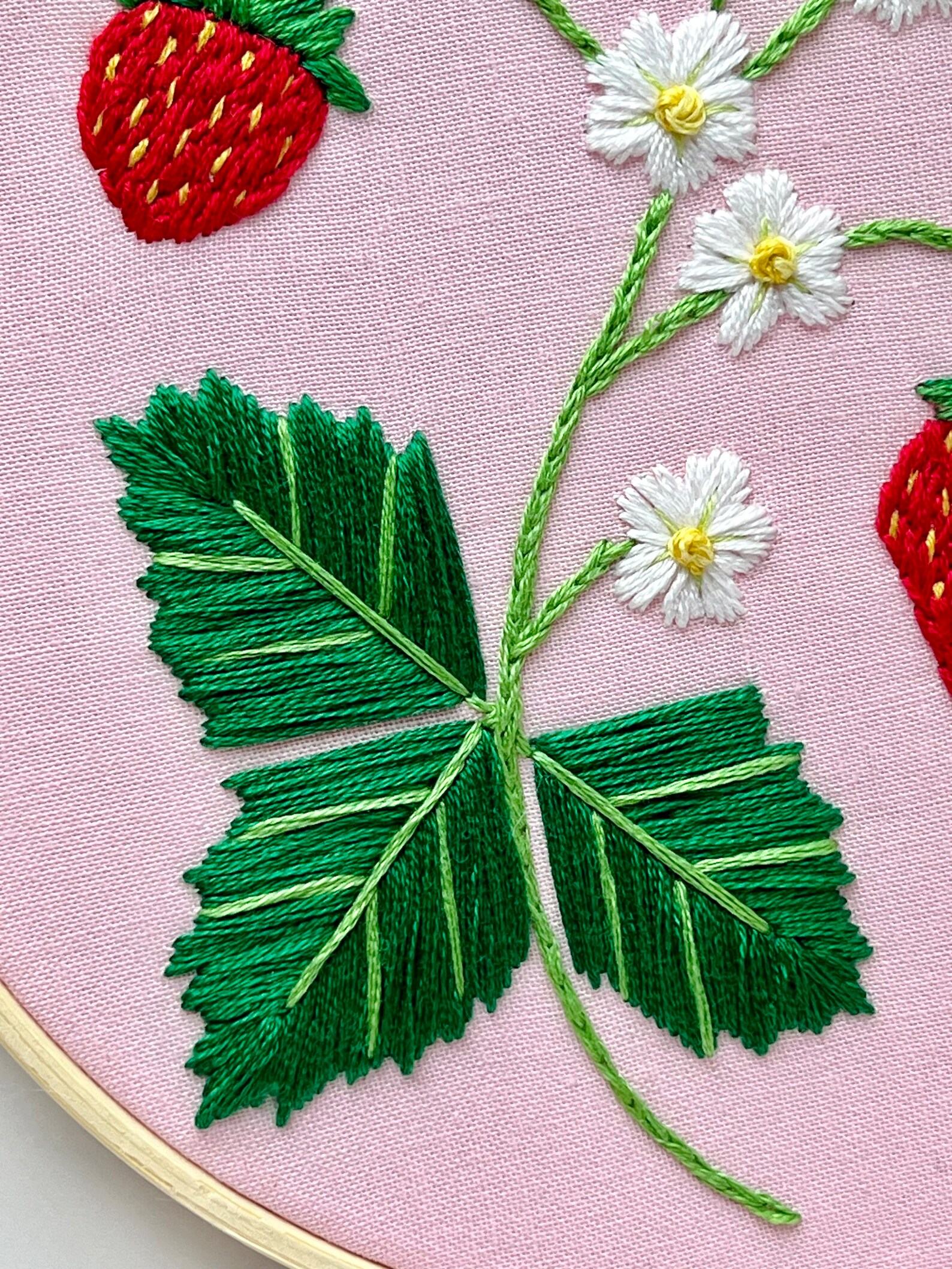 PDF Hand Embroidery Pattern- Strawberry Design With Printable Step by ...