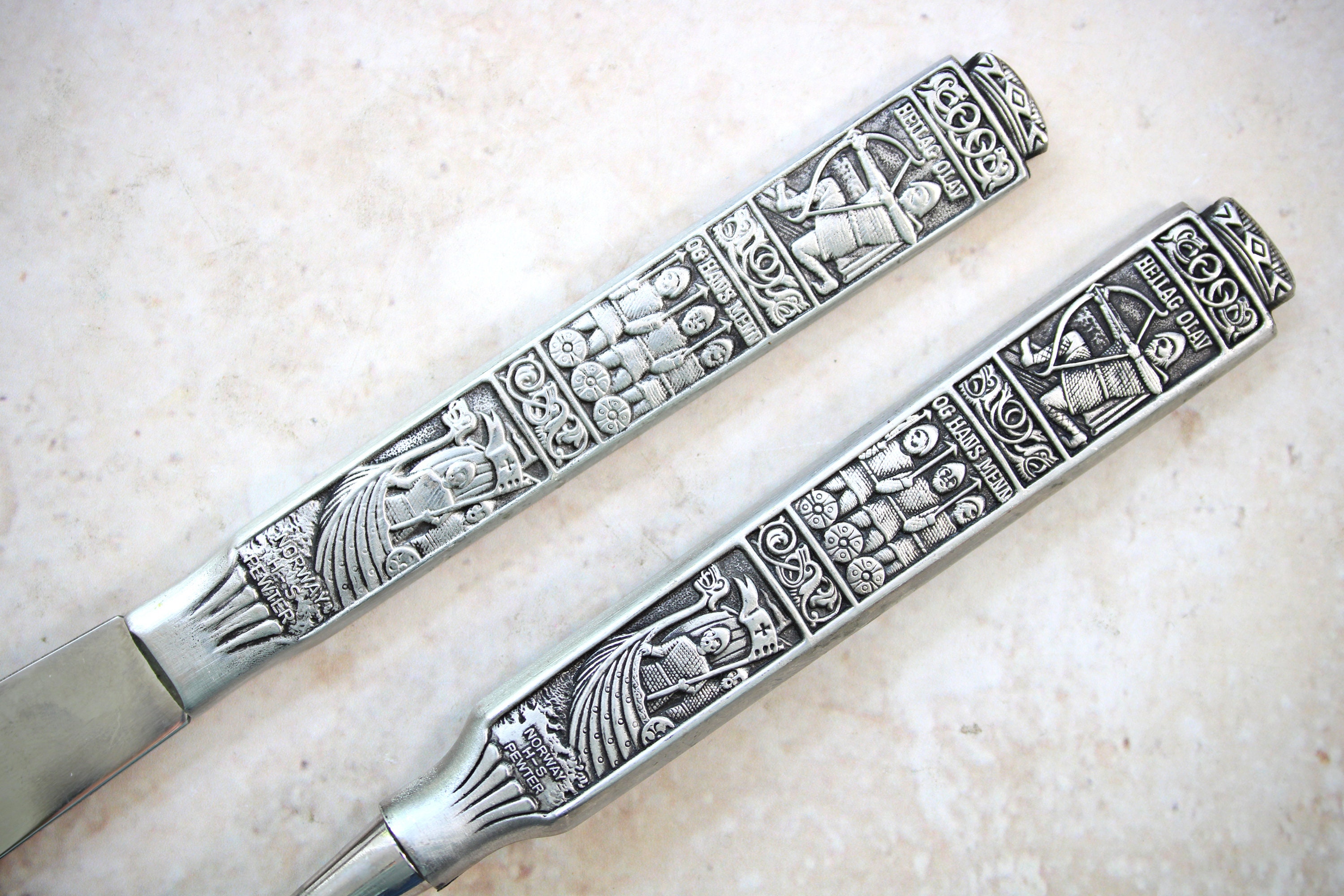 Vintage Viking Cheese Slicer Set Original Box Konge Tinn Longboat ...