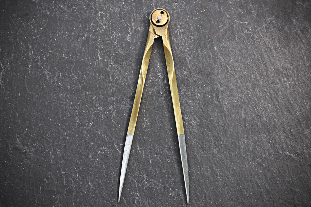 Vintage Brass Nautical Chart Dividers Drawing Instrument Surveyors ...