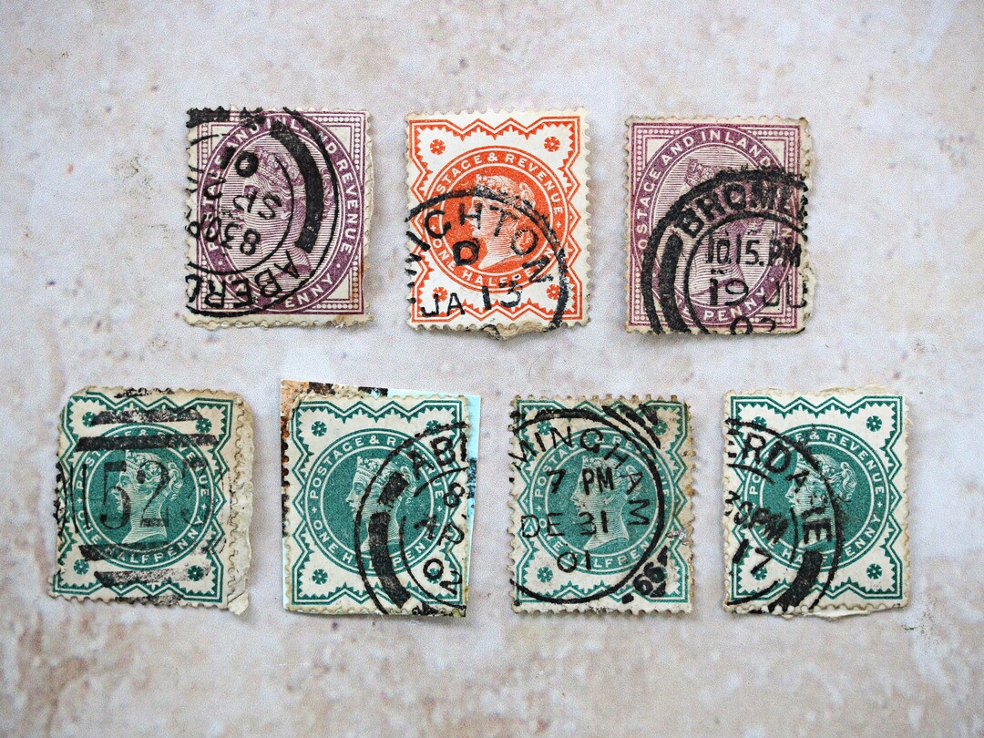 7 X Queen Victoria Postage Stamps 1881 & 1887 Jubilee Issue Used ...