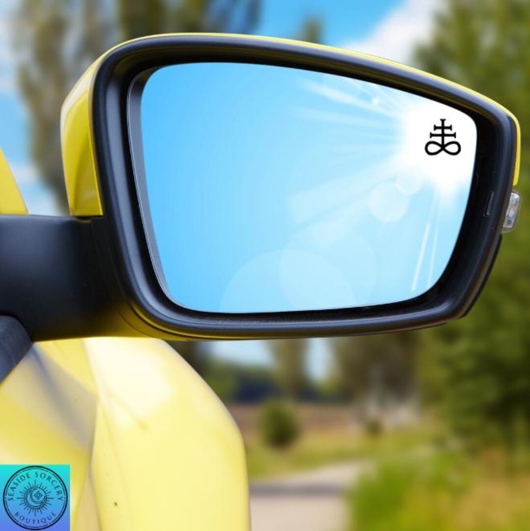 Leviathan Cross Decal, Satans Cross, Occult, Rearview Mirror Decal ...