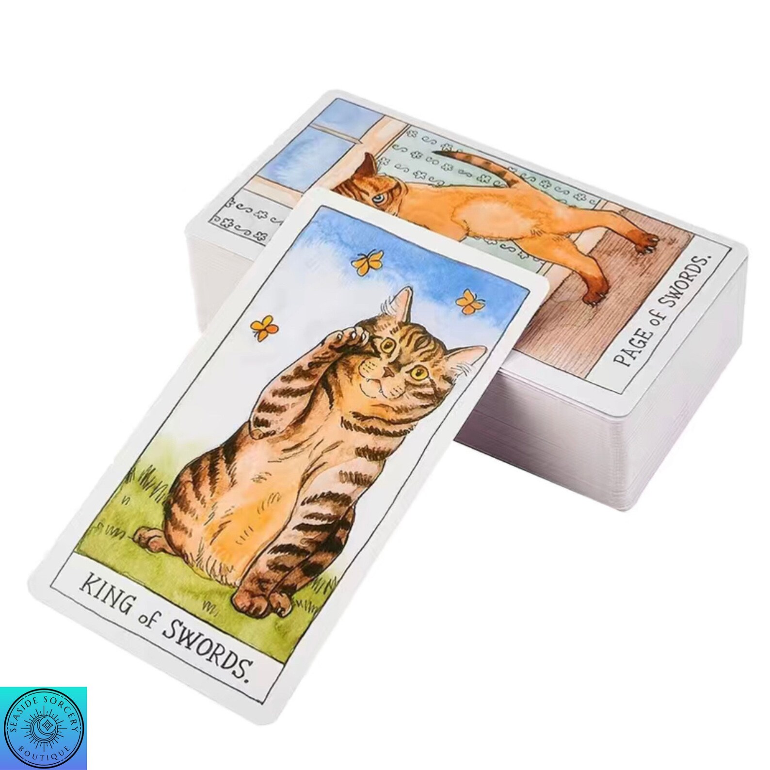 Cat Tarot Cards Cat Lover Tarot Card Decks Tarocchini - Etsy