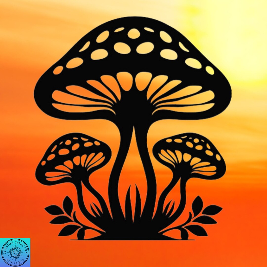Mushroom Decal, Magical Mushroom, Pretty Mushroom, Car Decal, Indoor ...