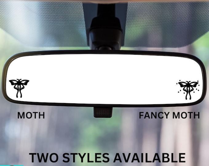 Moth Decal, Luna Moth, Insects, Moon Moth, Rearview Mirror Decal, Car ...