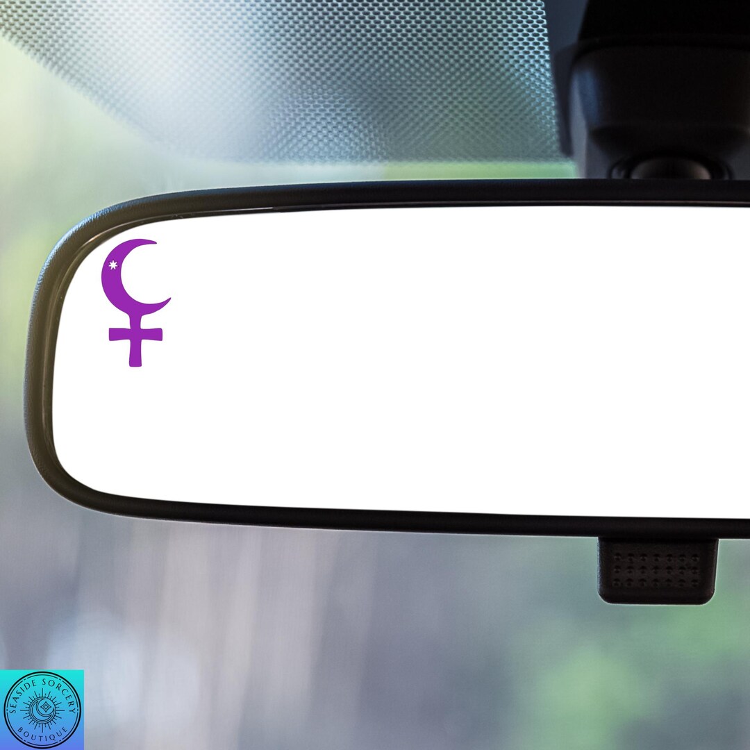 Lilith Cross Decal, Lilith Symbol, Wicca, Rearview Mirror Decal, Mini ...