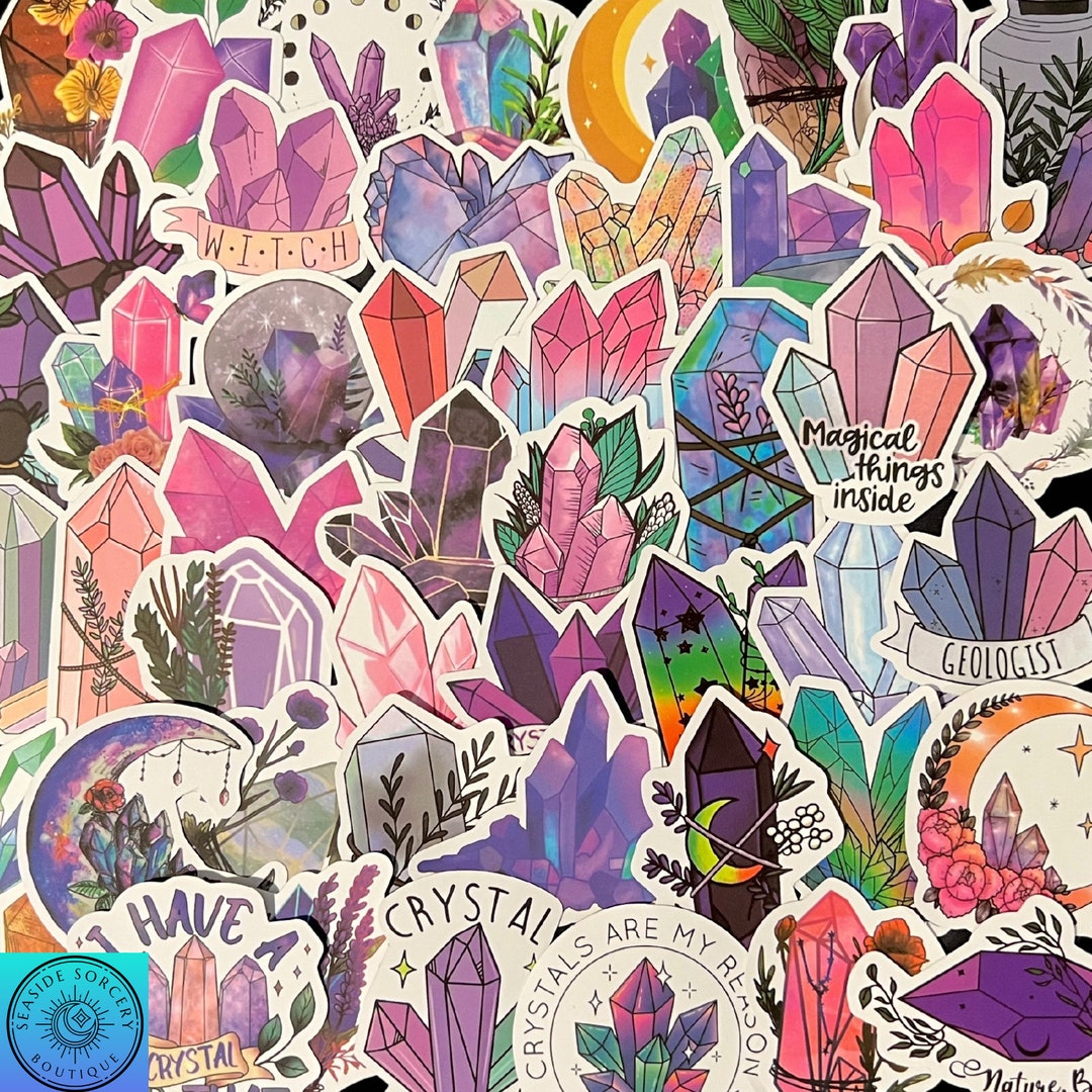 Crystal Stickers, Healing Crystals, Metaphysical, Random Sticker Packs ...