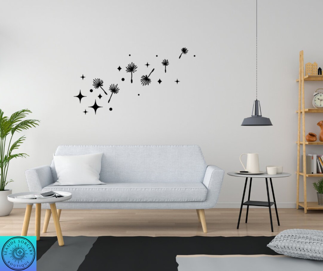 Blowing Dandelions Decal, Dandelion Seeds, Car Decal, Wall Decal ...