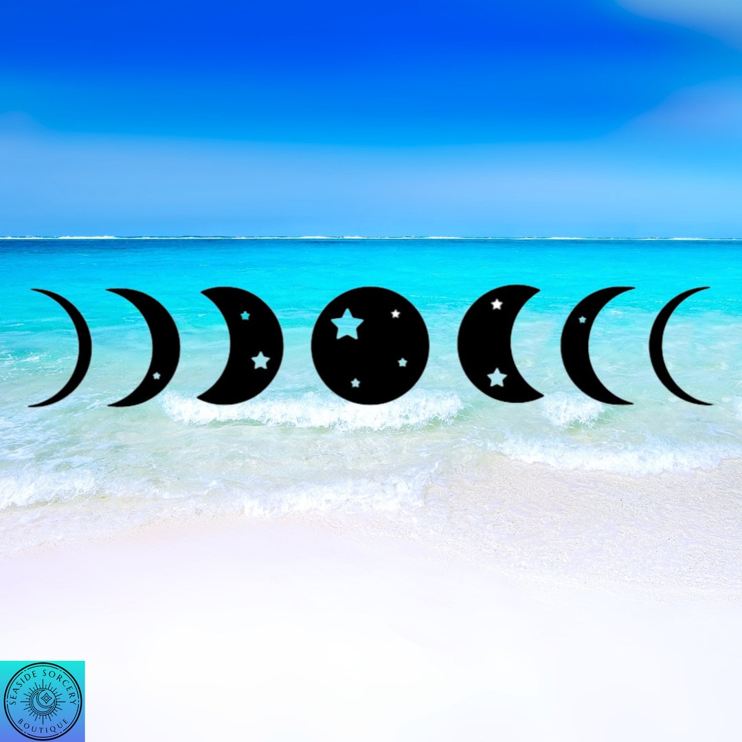 Moon Phases Decal, Moon Magic, Mystical Moon, Car Decal, Indoor/outdoor ...