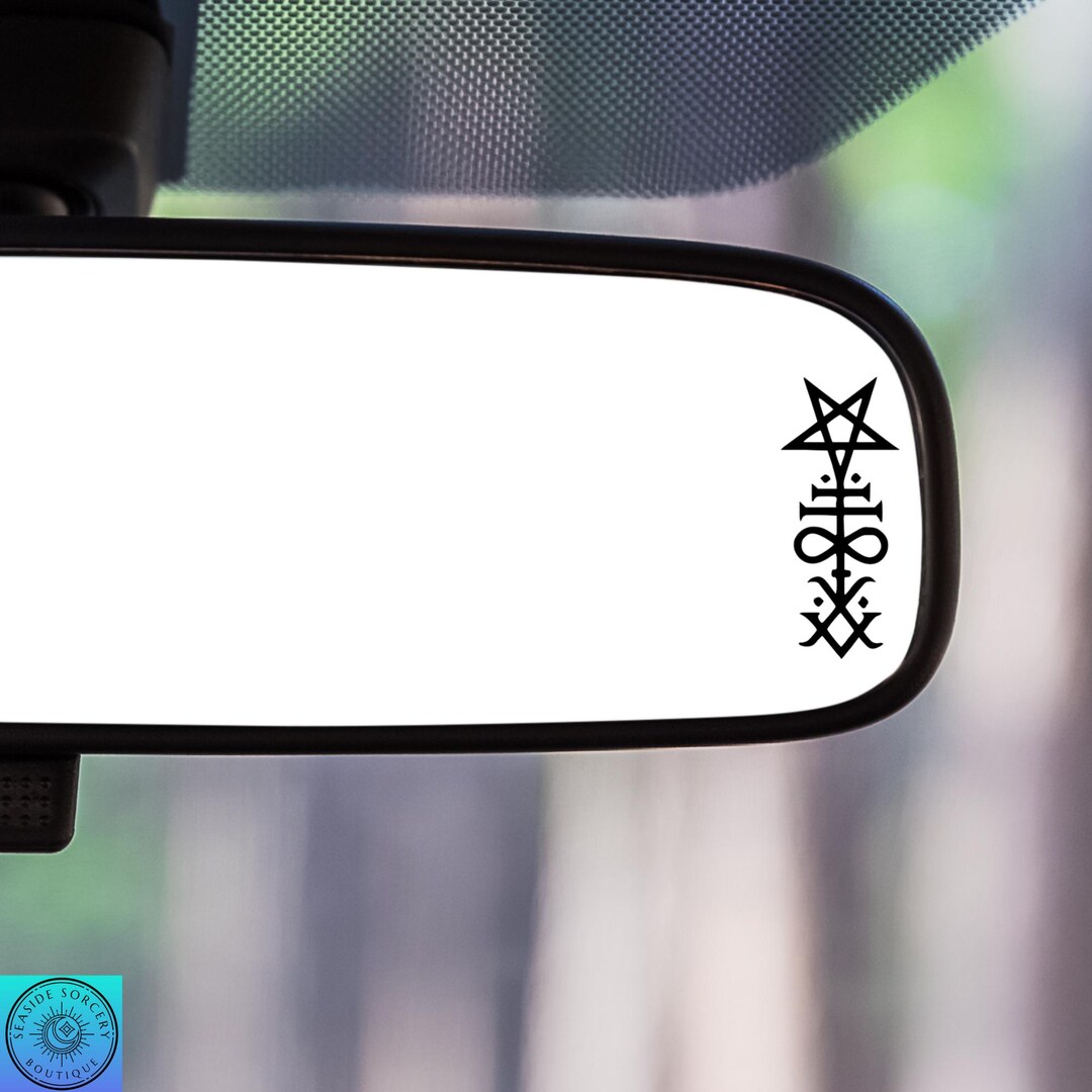 Lucifer Decal, Leviathan Lucifer Baphomet Symbols, Satanic Trinity ...
