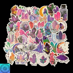 Crystal Stickers, Healing Crystals, Metaphysical, Random Sticker Packs ...