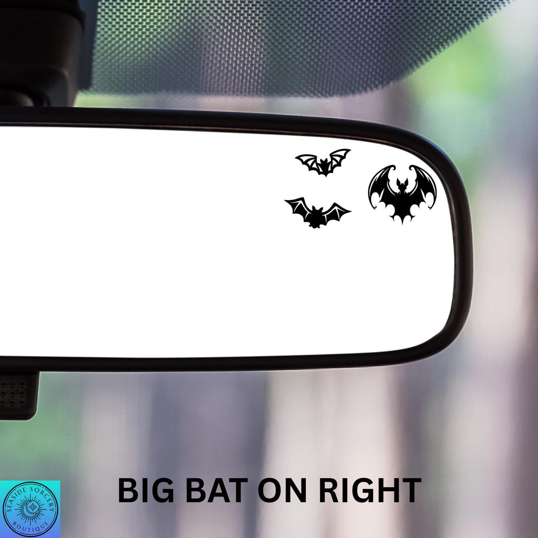 Bat Decal, Fancy Bats, Gothic Bats, Goth Decal, Rearview Mirror Decal ...