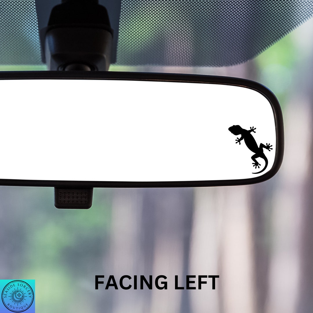 Gecko Decal, Mini Gecko, Lizard Decal, Rearview Mirror Decal, Car Decal ...