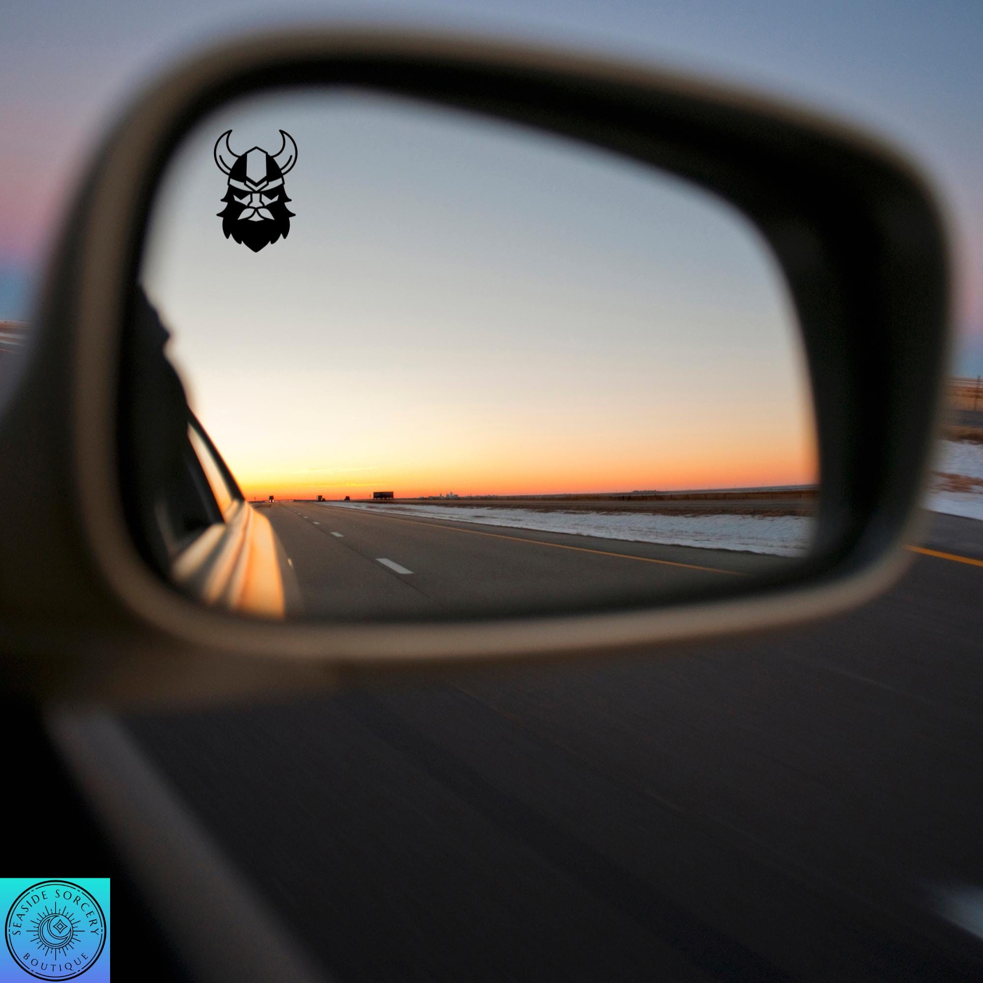 Viking Decal, Viking Warrior, Viking Helmet, Rearview Mirror Decal ...