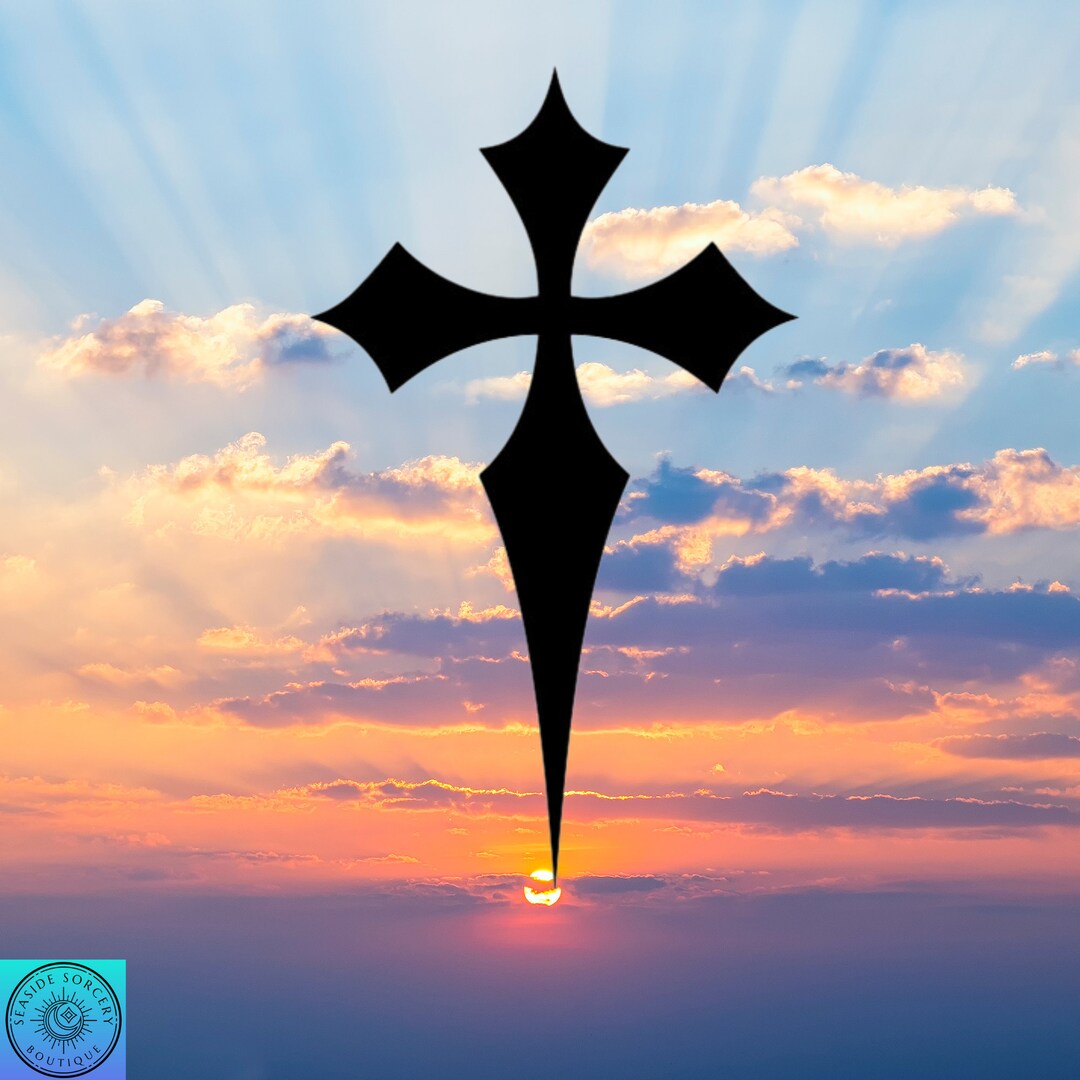 Cross Decal, Gothic Cross, Medieval Cross, Goth, Car Decal, Indoor ...