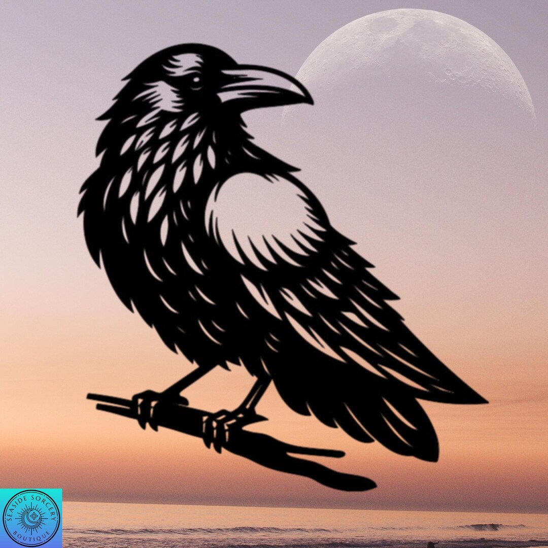 Crow Decal, Raven Decal, Gothic, Goth Decor, Poe, Bird, Car Decal ...