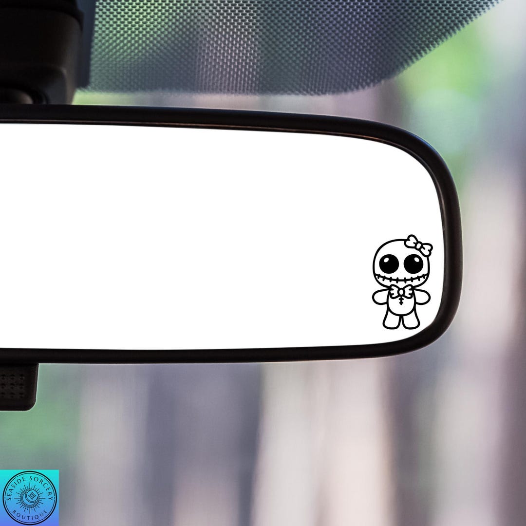 Voodoo Doll Decal, Mini Voodoo Doll, Voodoo Doll With Bow, Rearview ...