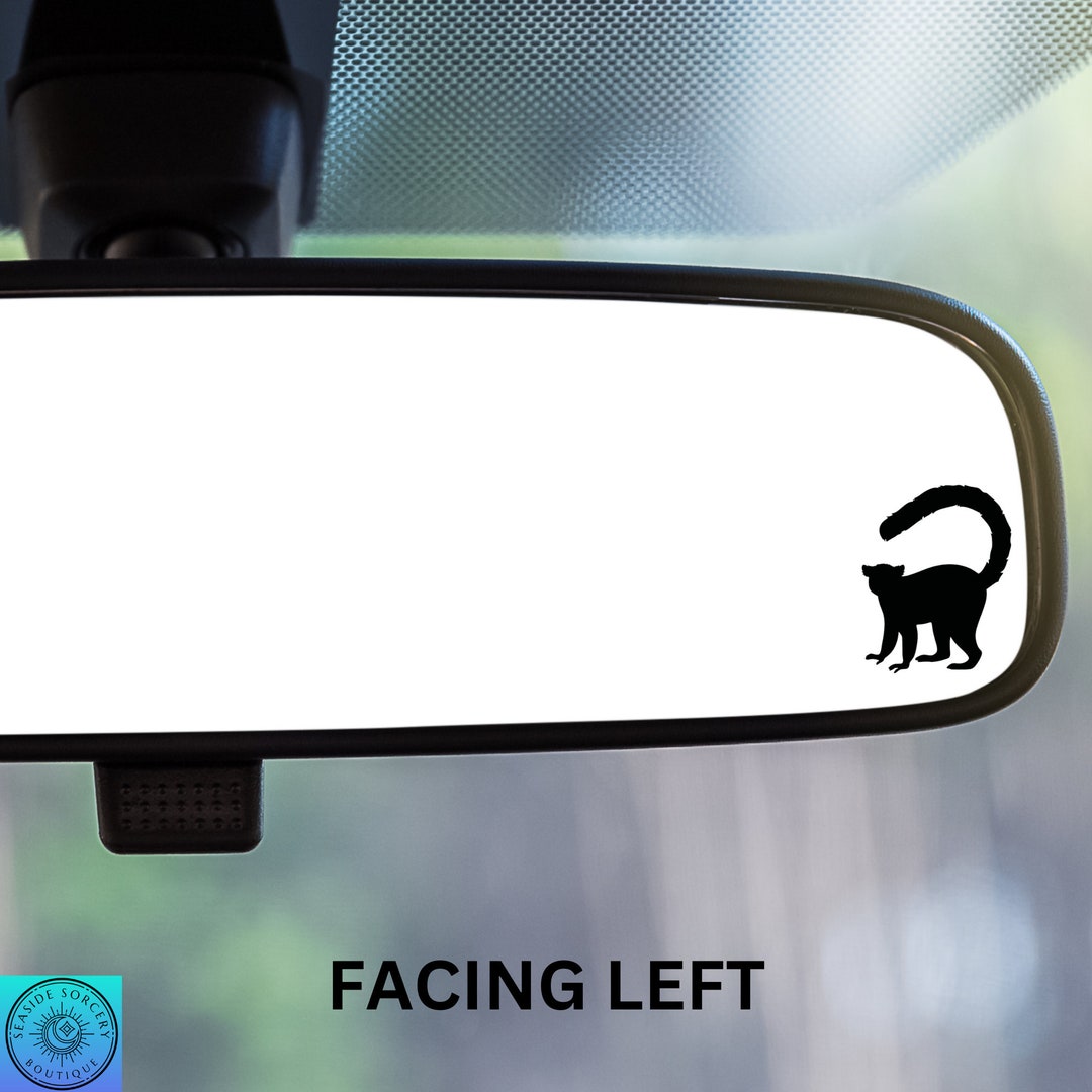 Lemur Decal, Mini Lemur, Lemur Lover, Animal, Rearview Mirror Decal ...