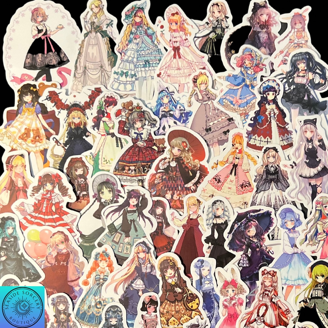 Anime Girl Stickers, Anime Girl Fashion Stickers, Random Sticker Packs ...
