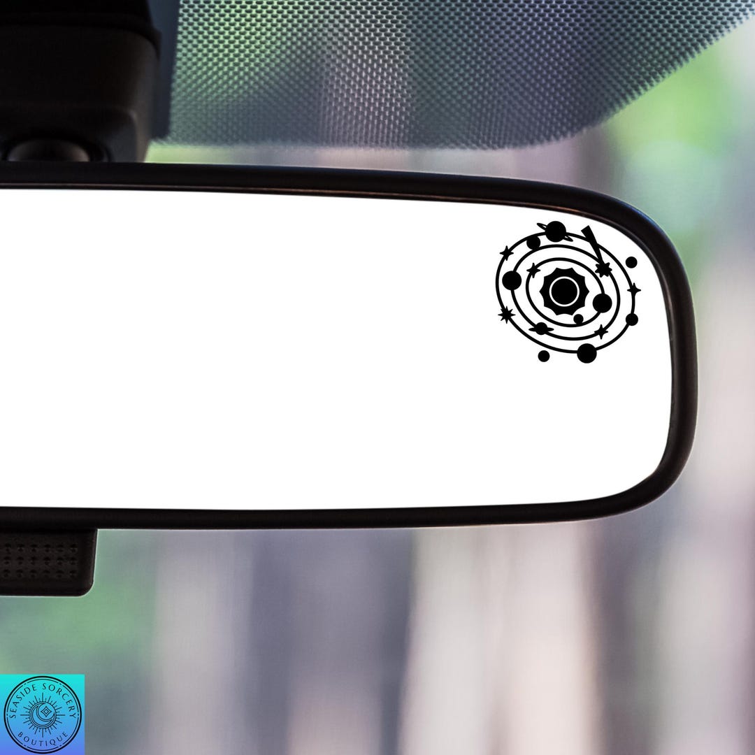Planets Decal, Solar System, Science, Rearview Mirror Decal, Mini Decal ...