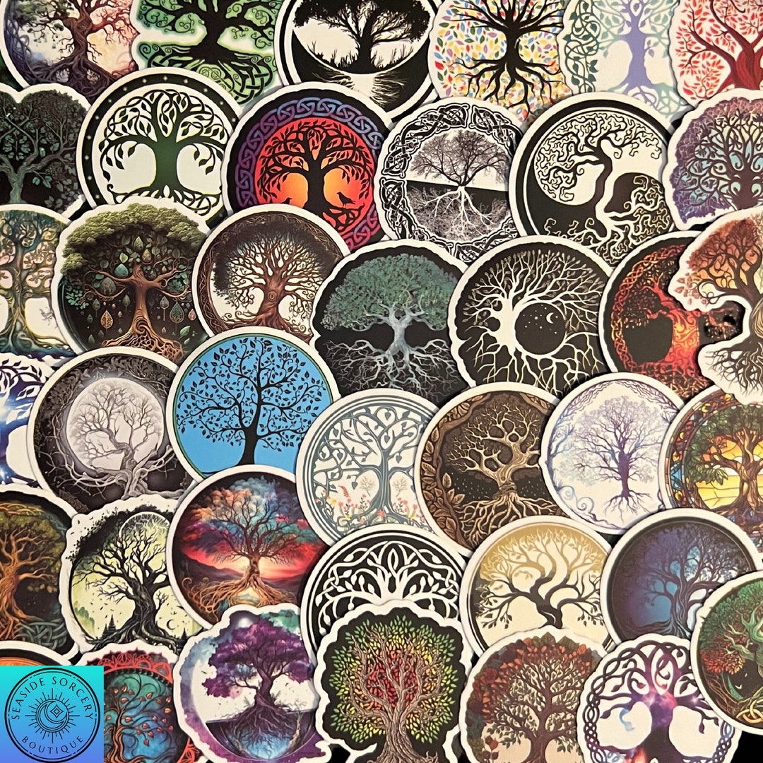 Tree of Life Stickers, Sacred Tree, Celtic, Norse, Random Sticker Packs ...