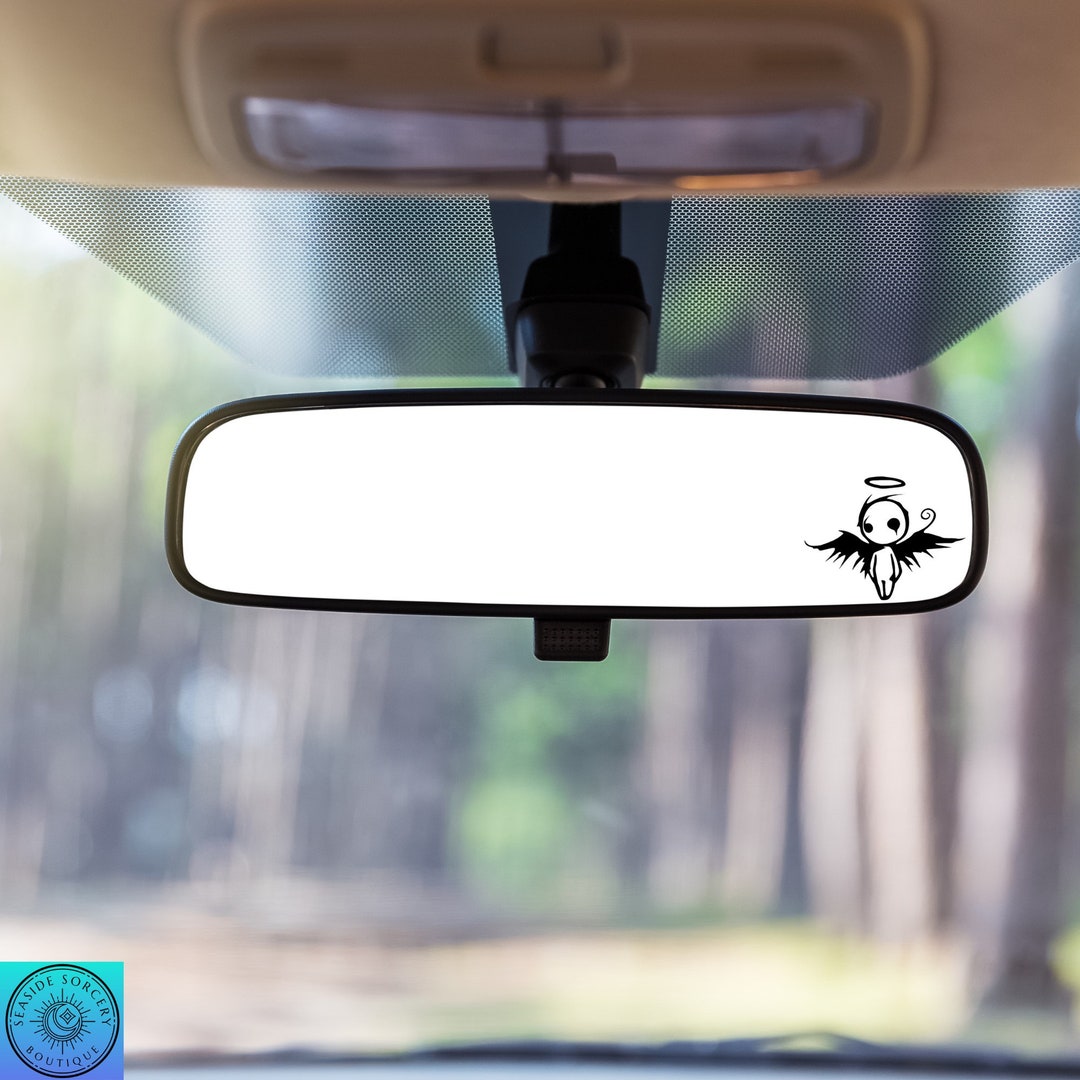 Angel Decal, Mini Angel, Gothic, Fallen Angel, Goth, Rearview Mirror ...