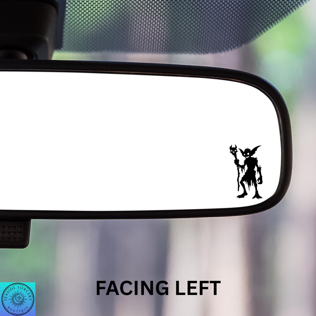 Goblin Decal, Little Goblin, Goblincore, Rearview Mirror Decal, Mini ...