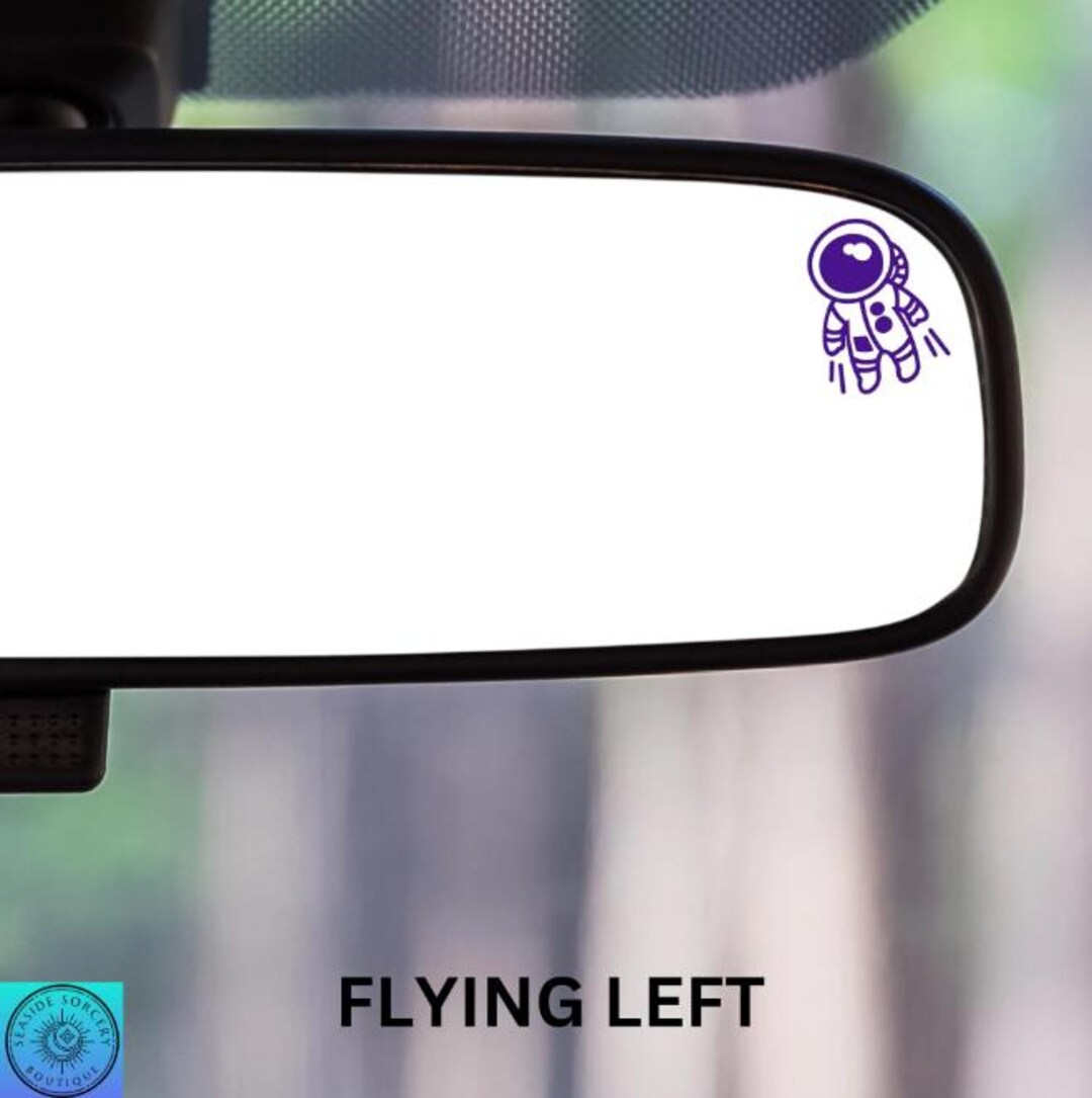 Astronaut Decal, Spaceman, Outerspace, Rearview Mirror Decal, Mini ...