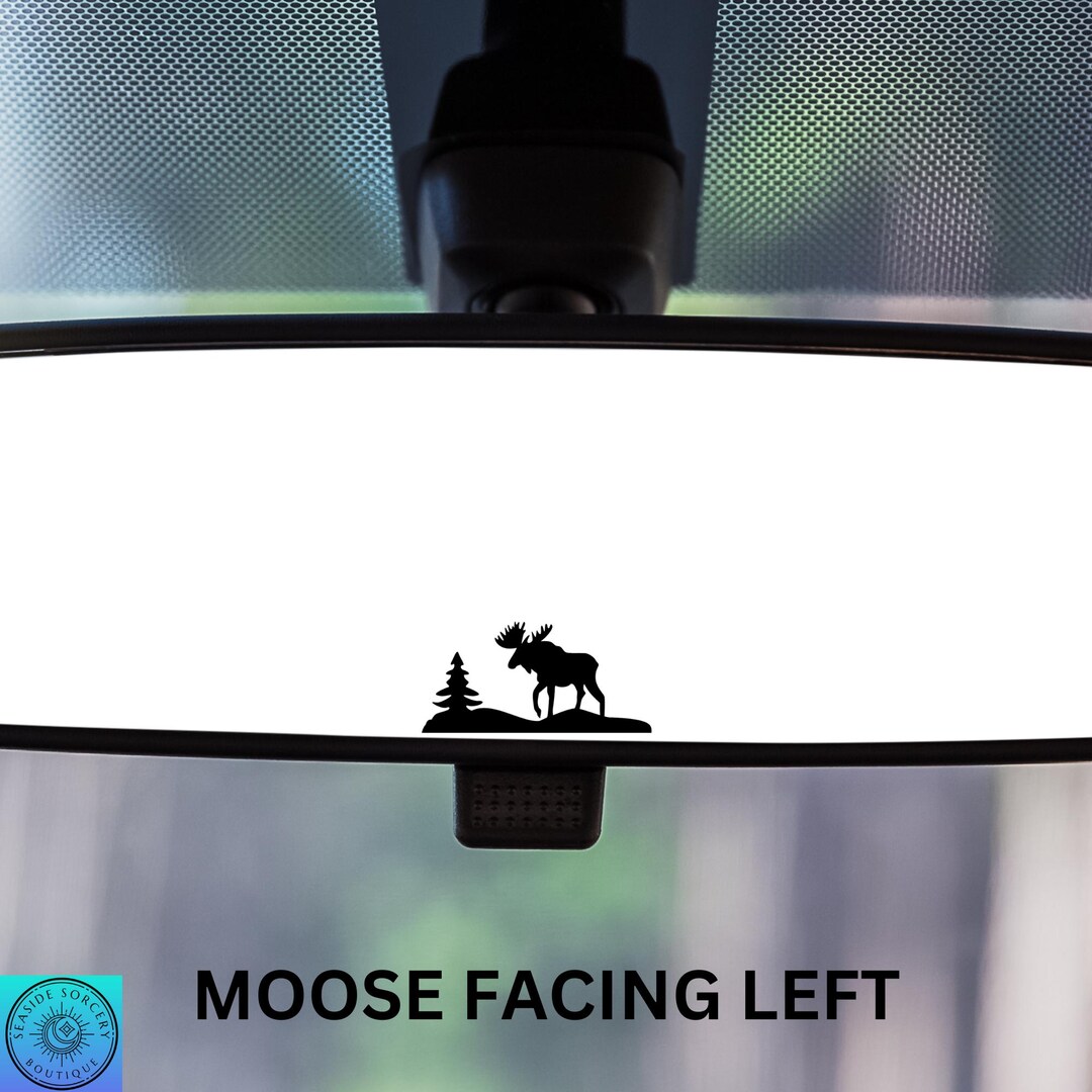 Moose Decal, Moose in Nature, Tiny Moose, Animals, Rearview Mirror, Car ...
