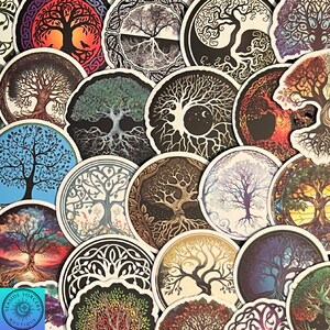 Tree of Life Stickers, Sacred Tree, Celtic, Norse, Random Sticker Packs ...