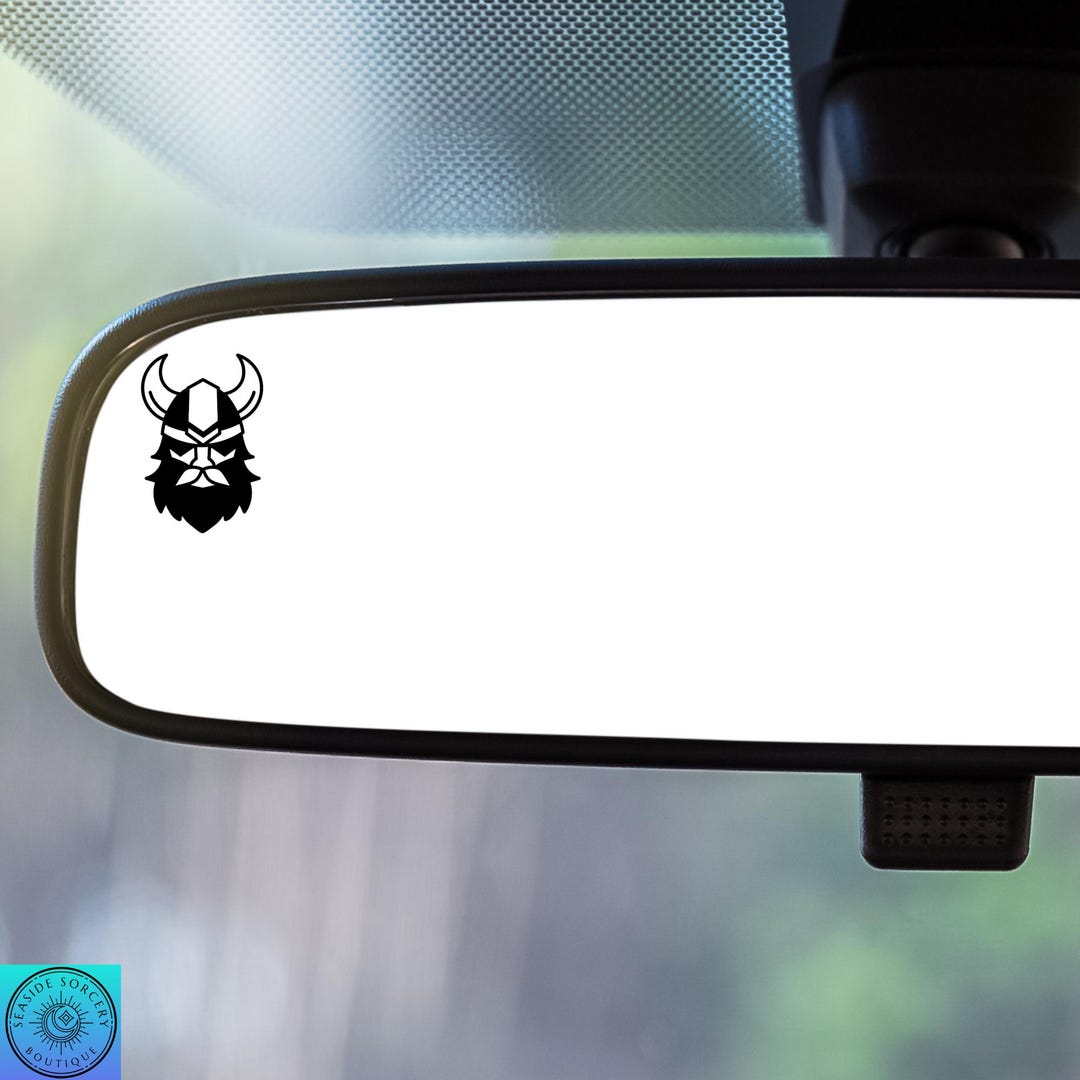 Viking Decal, Viking Warrior, Viking Helmet, Rearview Mirror Decal ...