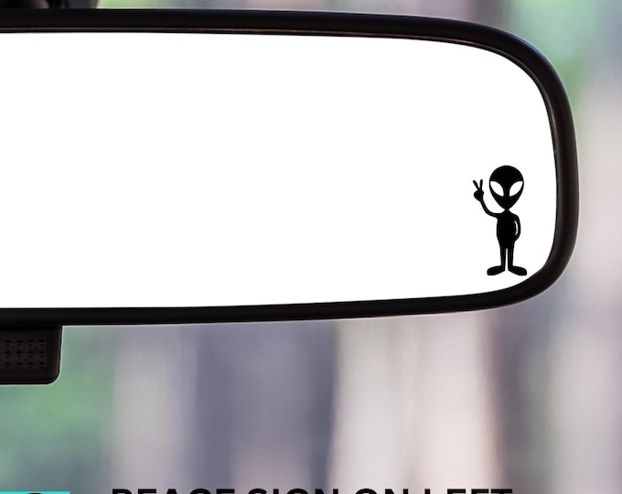 Alien Hand Wave Peace for Jeep Side Mirrors- Wave Decal - Set of 2 ...