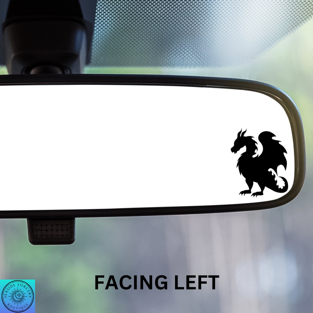 Dragon Decal, Mini Dragon, Dragon Themed, Rearview Mirror Decal, Mini ...