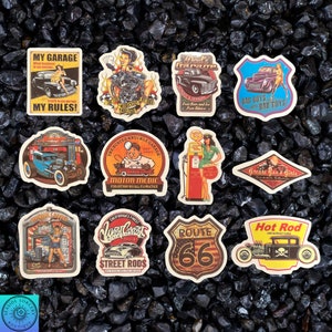Hotrod Stickers, Vintage Car Stickers, Retro Cars, Random Sticker Pack ...