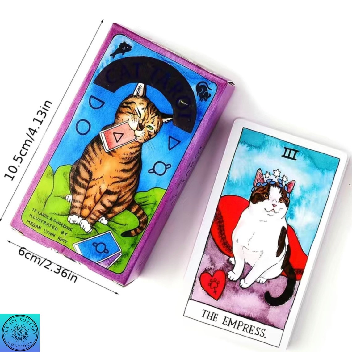 Cat Tarot Cards Cat Lover Tarot Card Decks Tarocchini - Etsy