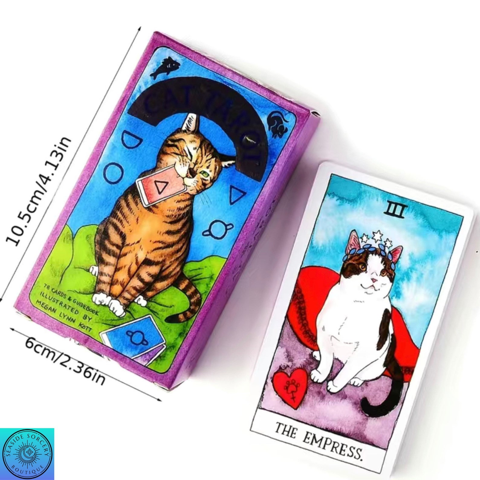 Cat Tarot Cards Cat Lover Tarot Card Decks Tarocchini - Etsy
