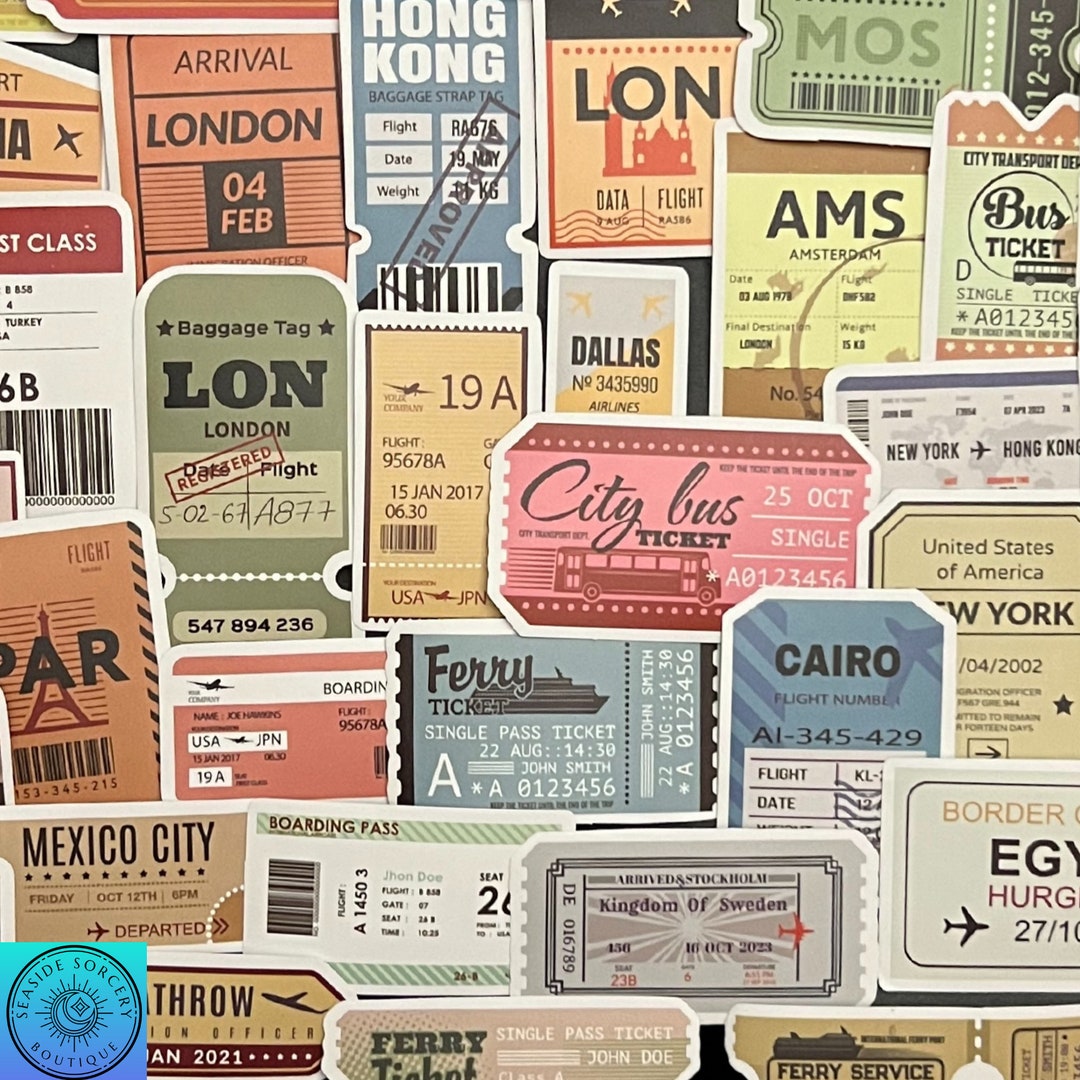 Travel Stickers, Luggage Stickers, Travel Themed, Random Sticker Packs ...