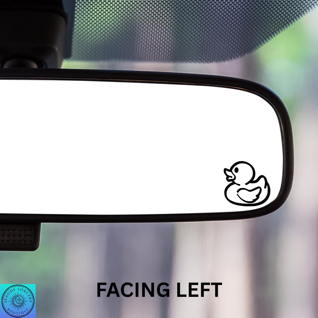 Rubber Duck Decal, Rubber Ducky, Ducking Decal, Rearview Mirror Decal ...