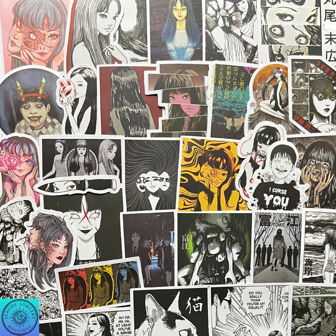 Horror Anime Stickers, Tomie, Creepy, Random Sticker Pack 10/20/50 ...
