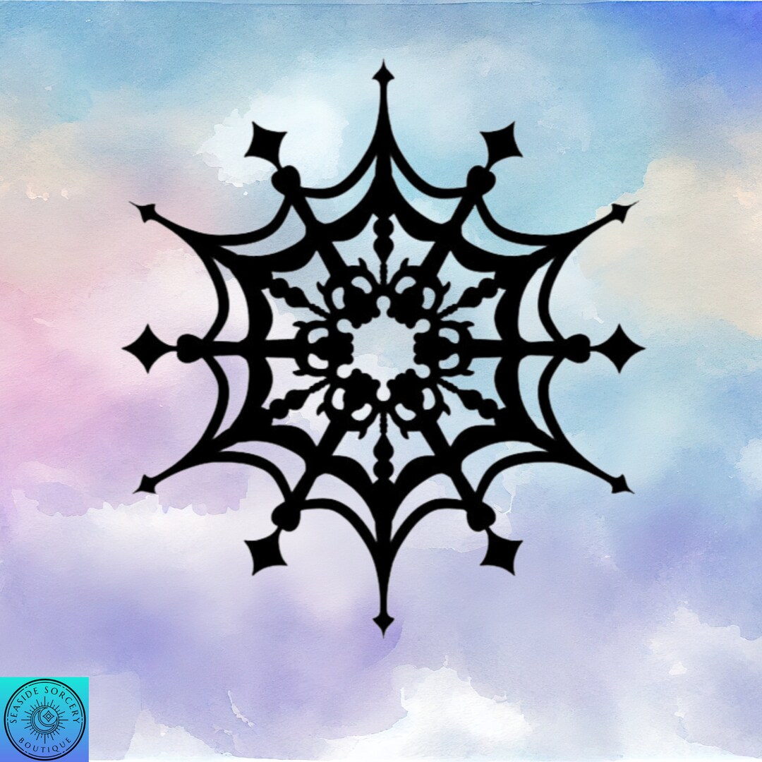 Spiderweb Decal Gothic Spiderweb Goth Web Car Decal Wall Etsy