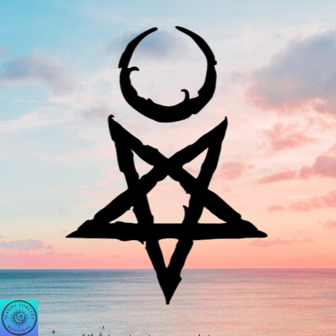 Baphomet Decal, Inverted Pentagram, Baphomet Symbol, Car Decal, Indoor ...