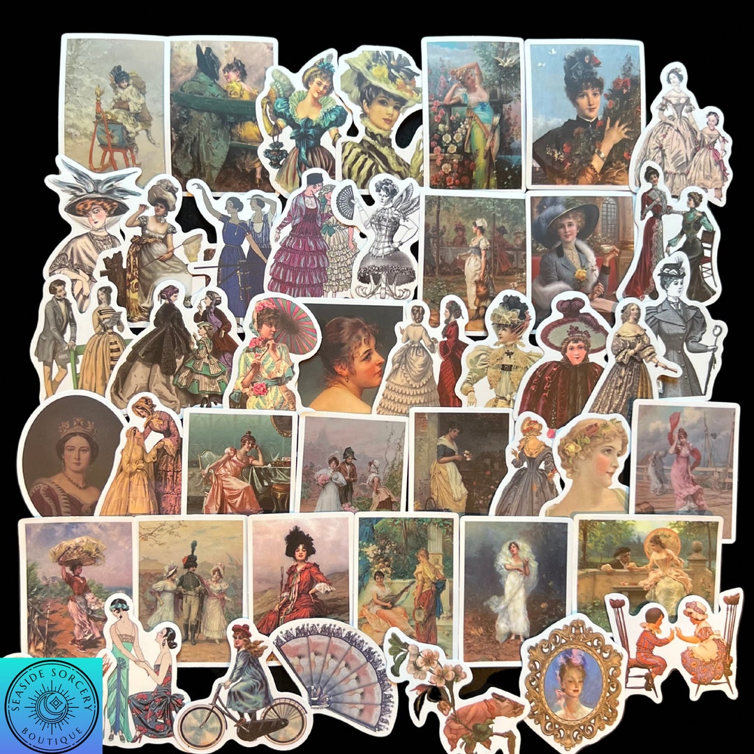 Victorian Stickers, Victorian Era Women, Fashion, Random Sticker Packs ...